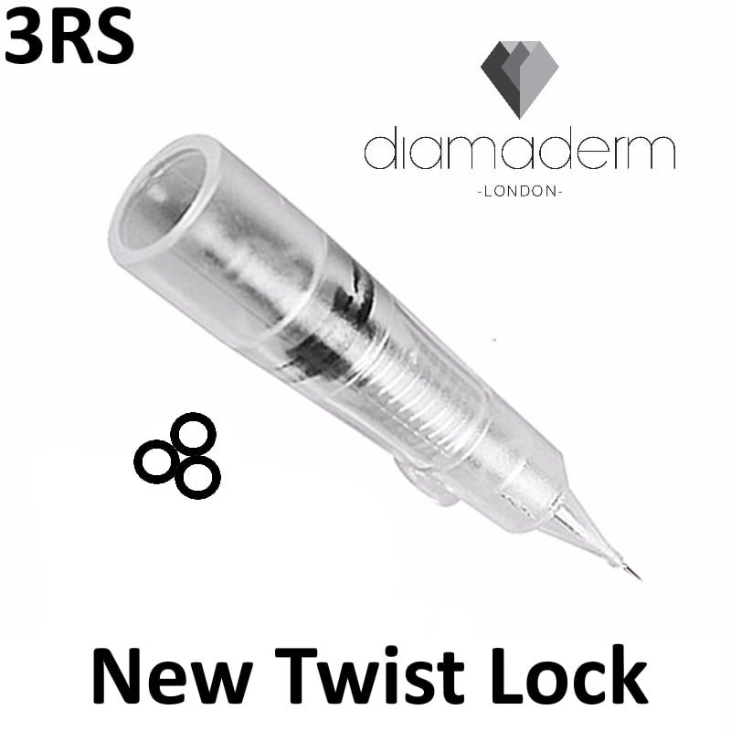 Diamaderm Round Shader Needles Twist 10pc 3RS - Lorena Oberg Skincare